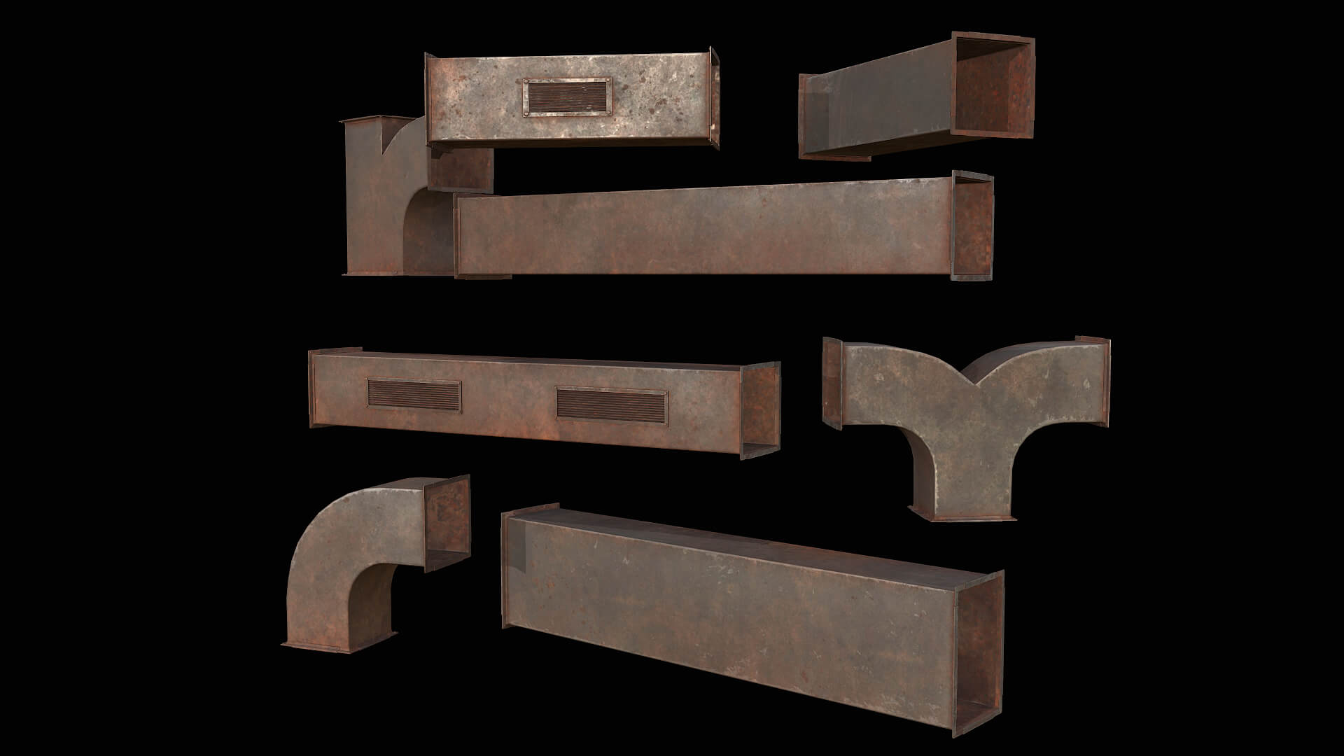 Ventilation Modular PBR 02 - 3D Model by ERTAN ZORLU