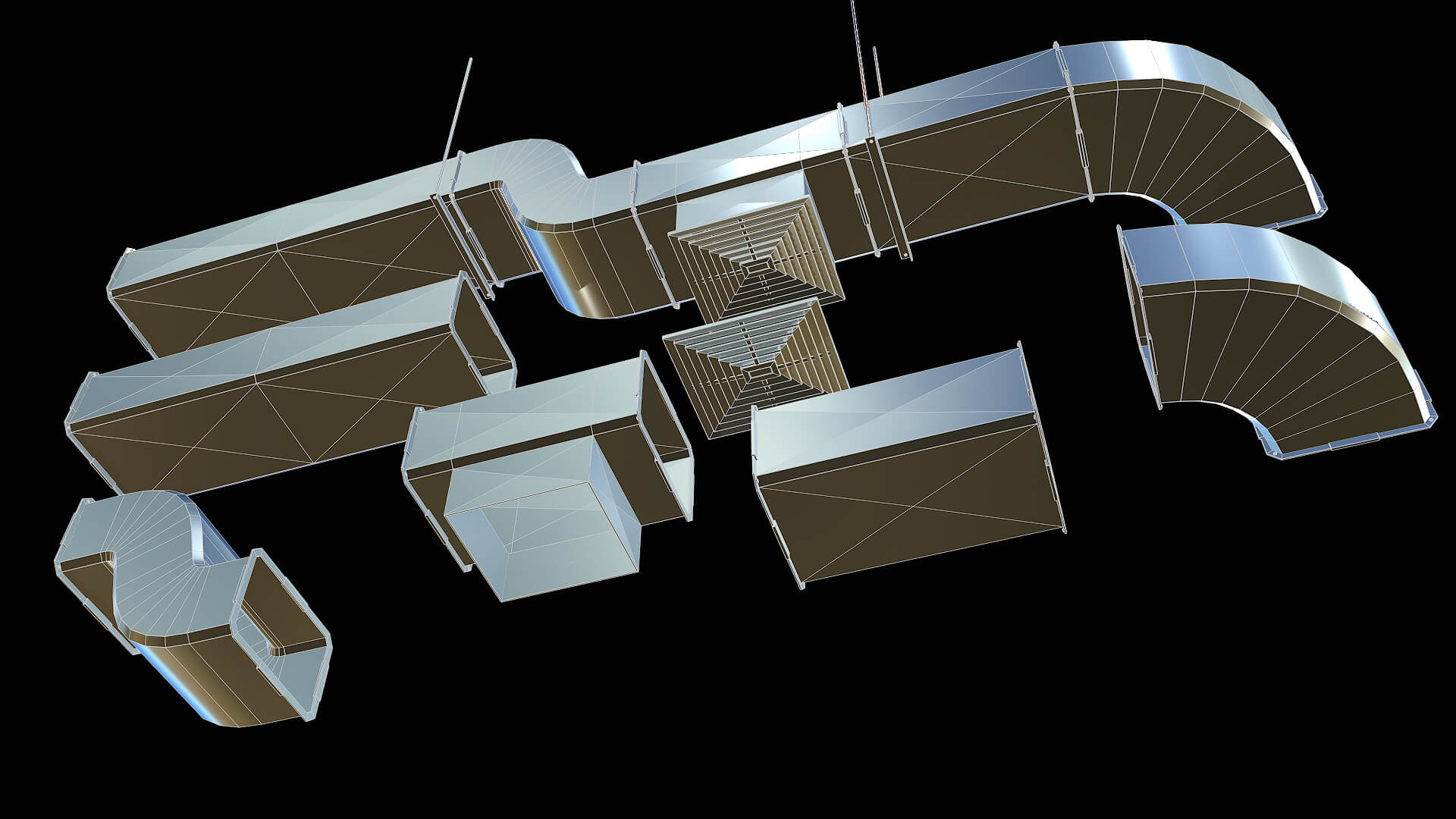 Ventilation Modular PBR 03 - 3D Model by ERTAN ZORLU