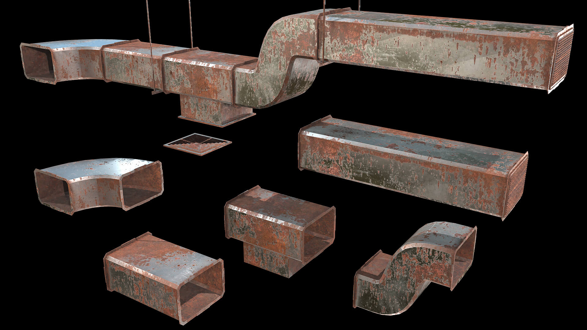 Ventilation Modular PBR 04 - 3D Model by ERTAN ZORLU