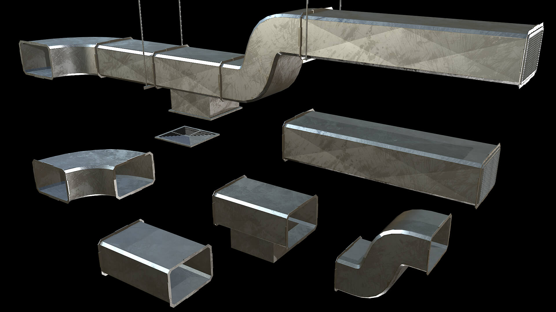 Ventilation Modular PBR 05 - 3D Model by ERTAN ZORLU