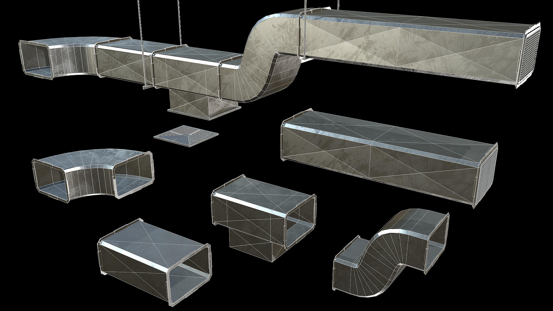 Ventilation Modular PBR 05 - 3D Model by ERTAN ZORLU