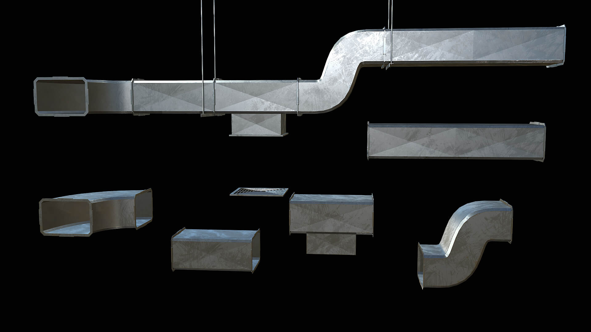 Ventilation Modular PBR 05 - 3D Model by ERTAN ZORLU