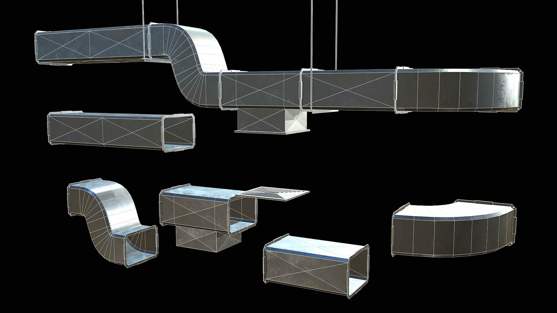 Ventilation Modular PBR 05 - 3D Model by ERTAN ZORLU