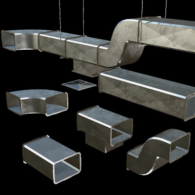 Ventilation Modular PBR 05 - 3D Model by ERTAN ZORLU