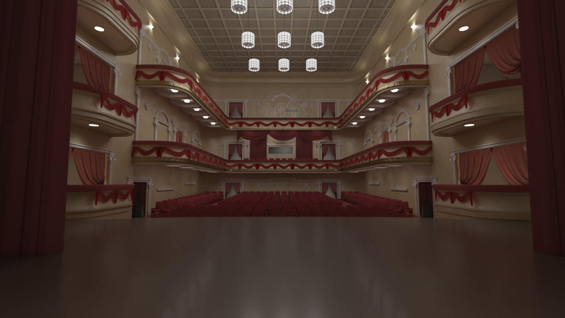 Drama Theater Realistic - 3D Model by eruultmax