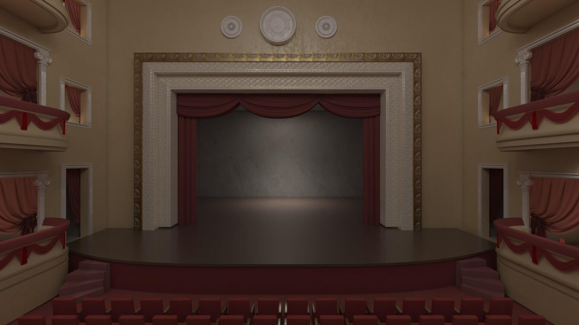 Drama Theater Realistic - 3D Model by eruultmax