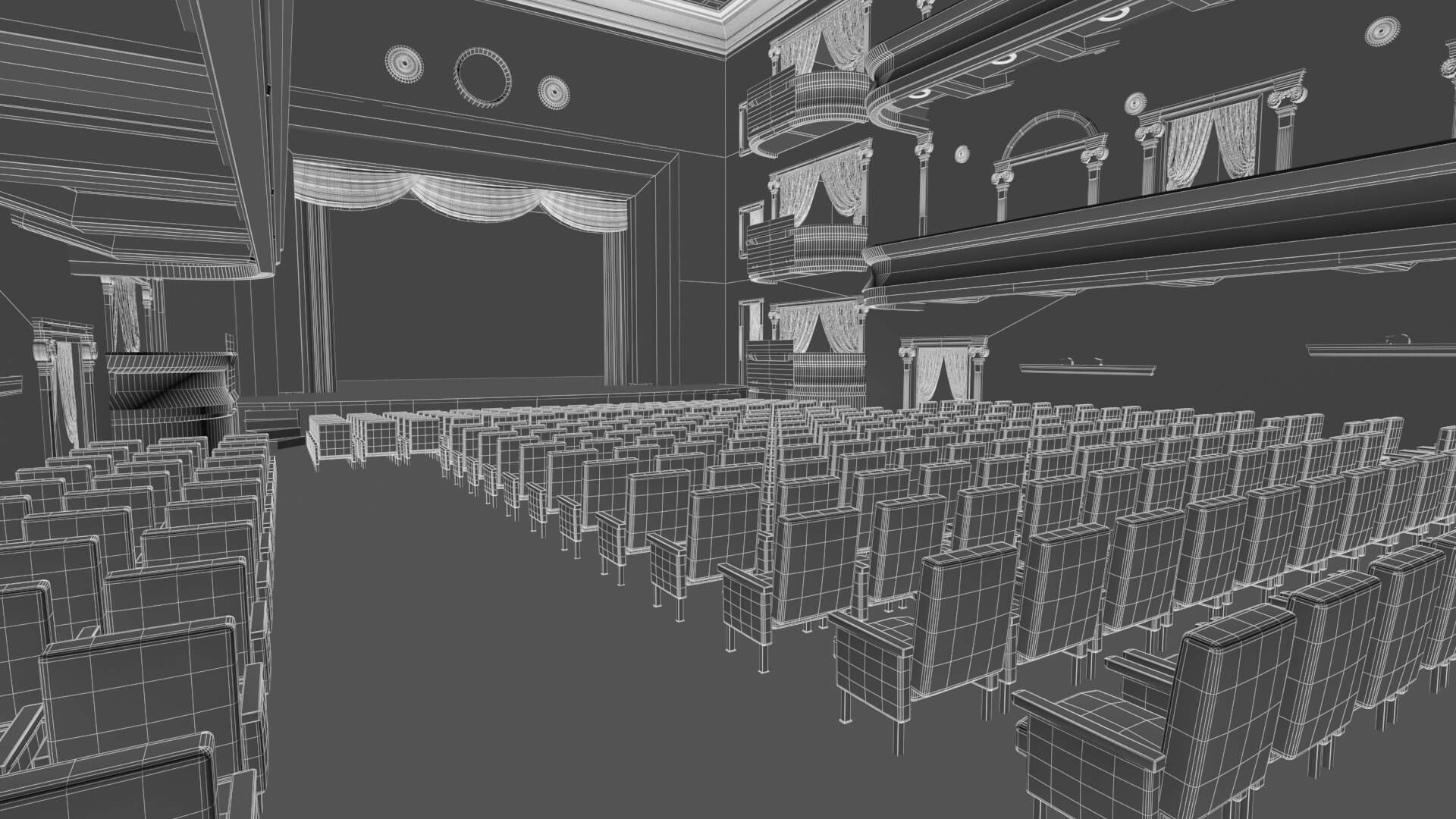 Drama Theater Realistic - 3D Model by eruultmax
