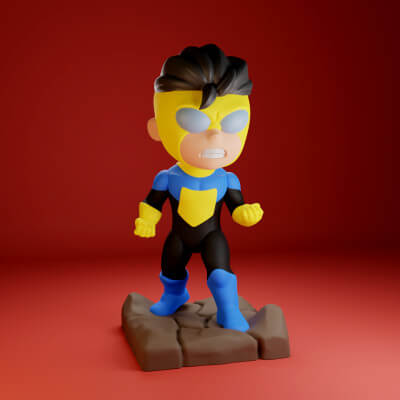 Invincible Chibi - 3D Model by esdras_workshop