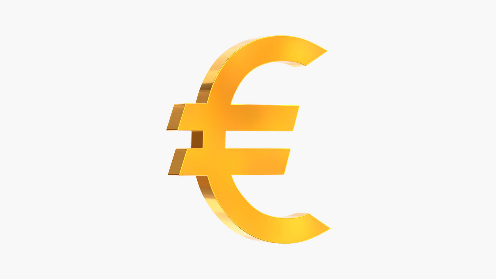 Euro Currency Sign - 3D Model by esfey