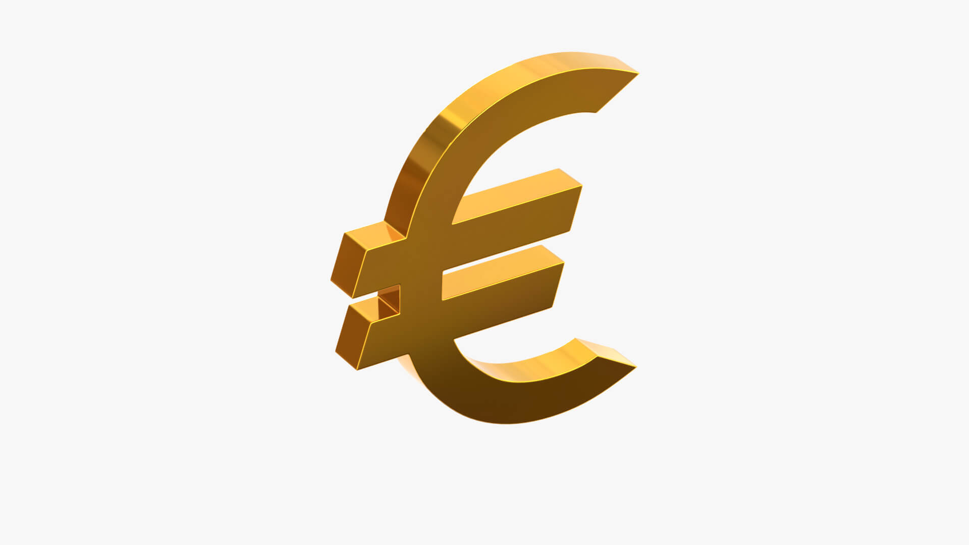 Euro Currency Sign - 3D Model by esfey