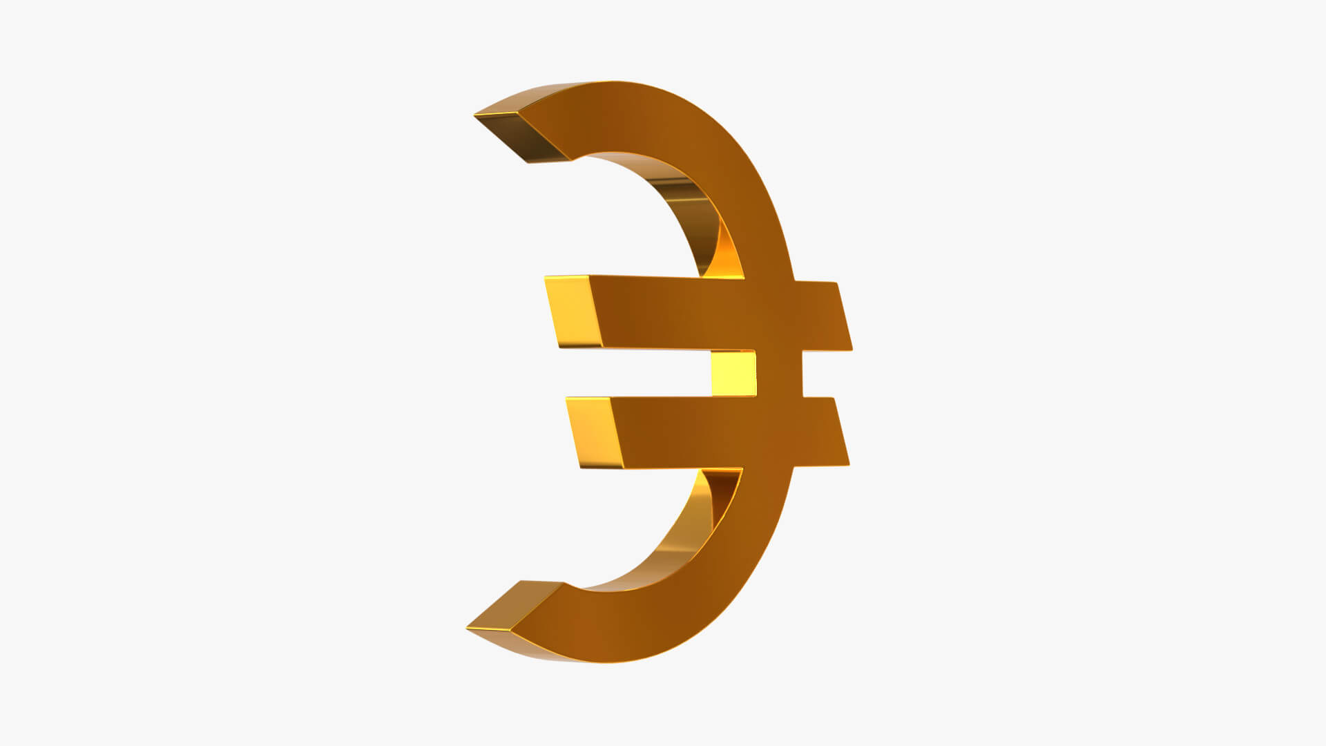 Euro Currency Sign - 3D Model by esfey