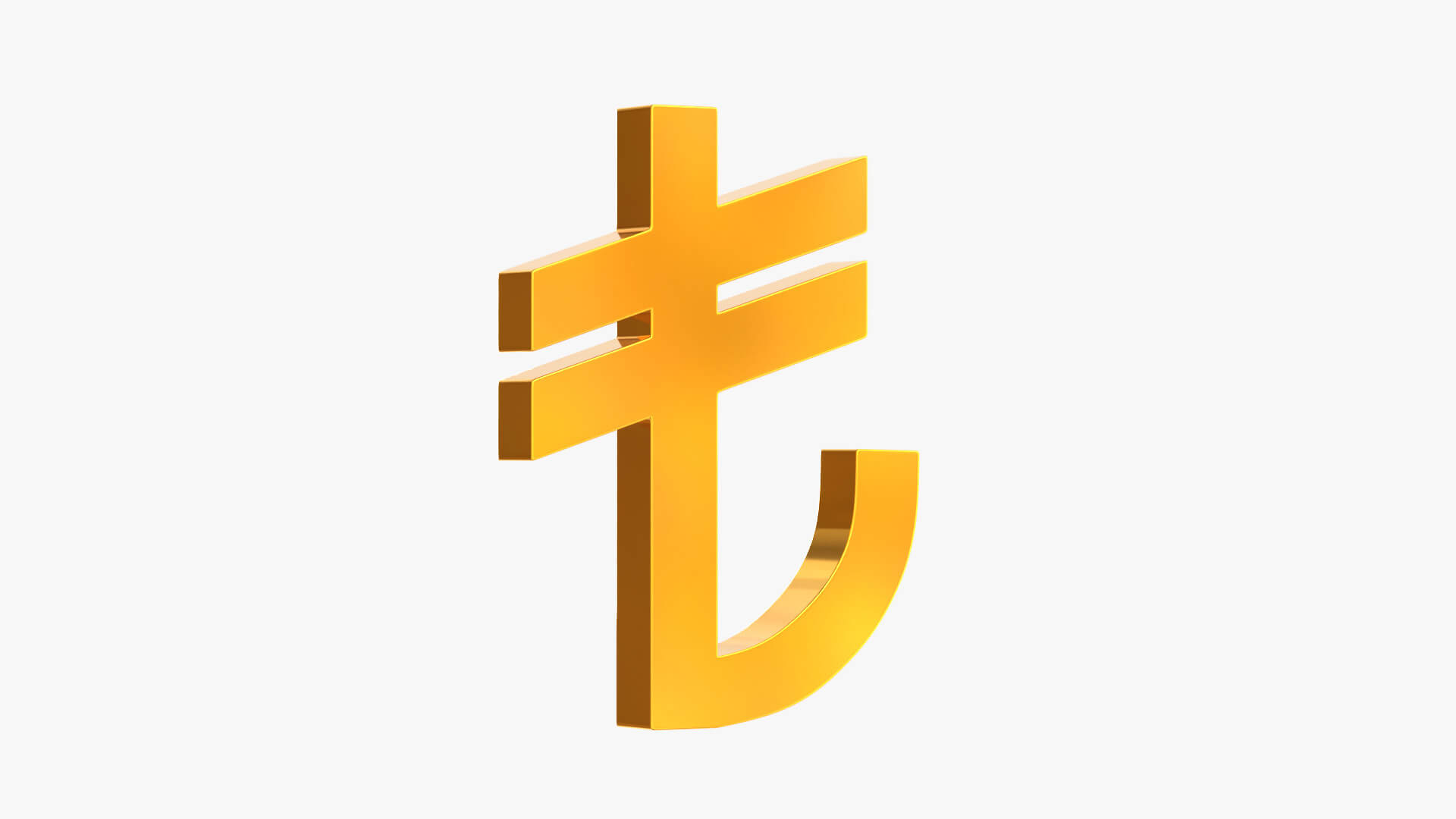 Lira Currency Sign - 3D Model by esfey
