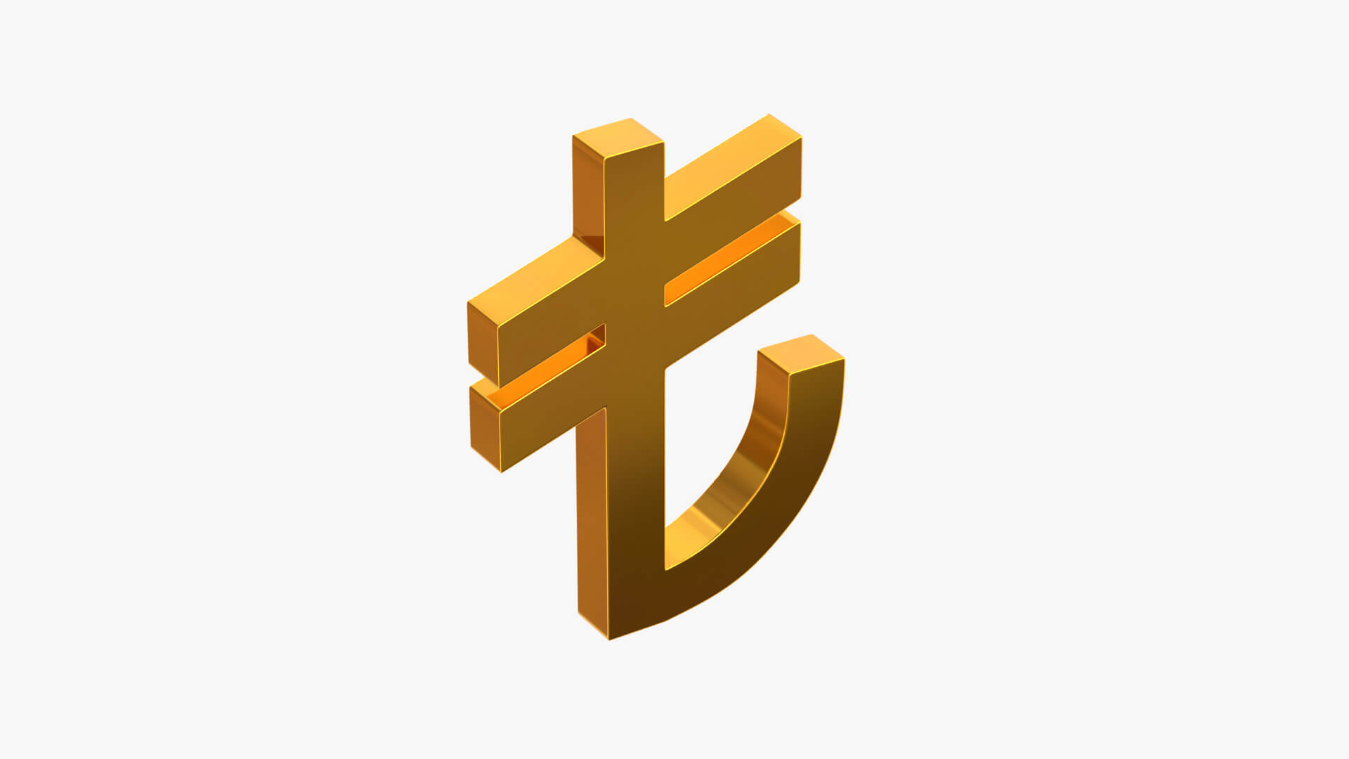 Lira Currency Sign - 3D Model by esfey