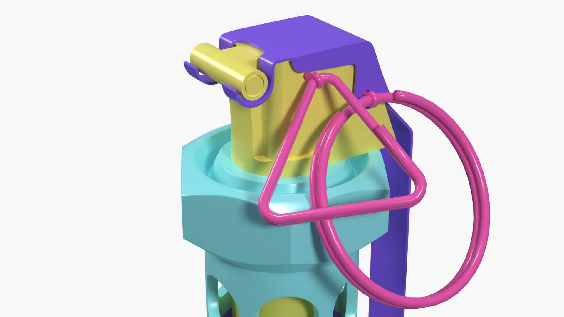 M84 Stun Grenade Stylized - 3D Model by esfey