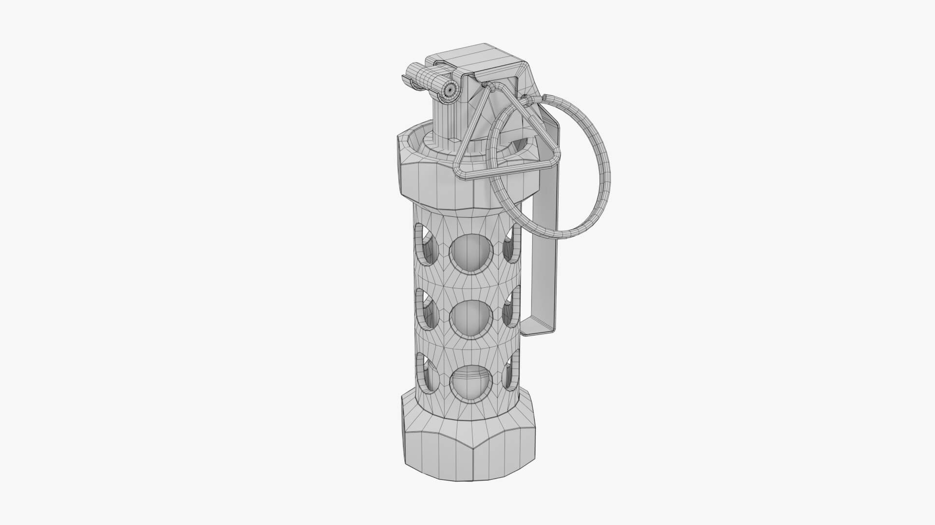 M84 Stun Grenade Stylized - 3D Model by esfey