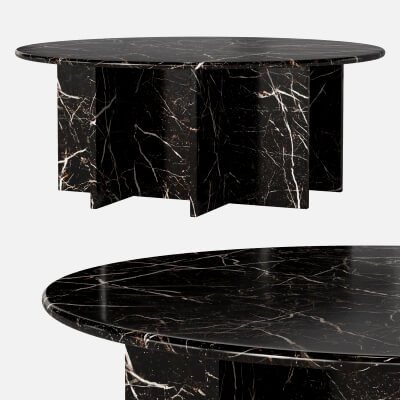 Pasar Round Marble Table V-Ray and Corona 3DS Max 2014 3D Model by esfey