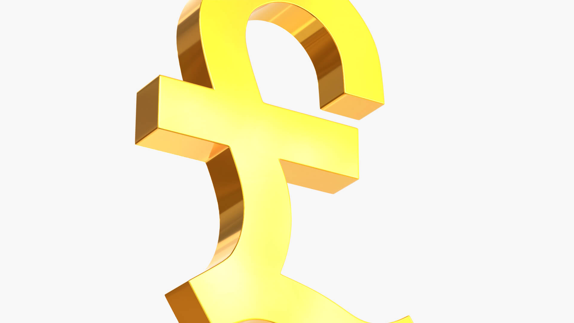Pound Currency Sign - 3D Model by esfey