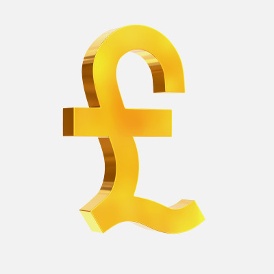 Pound Currency Sign - 3D Model by esfey