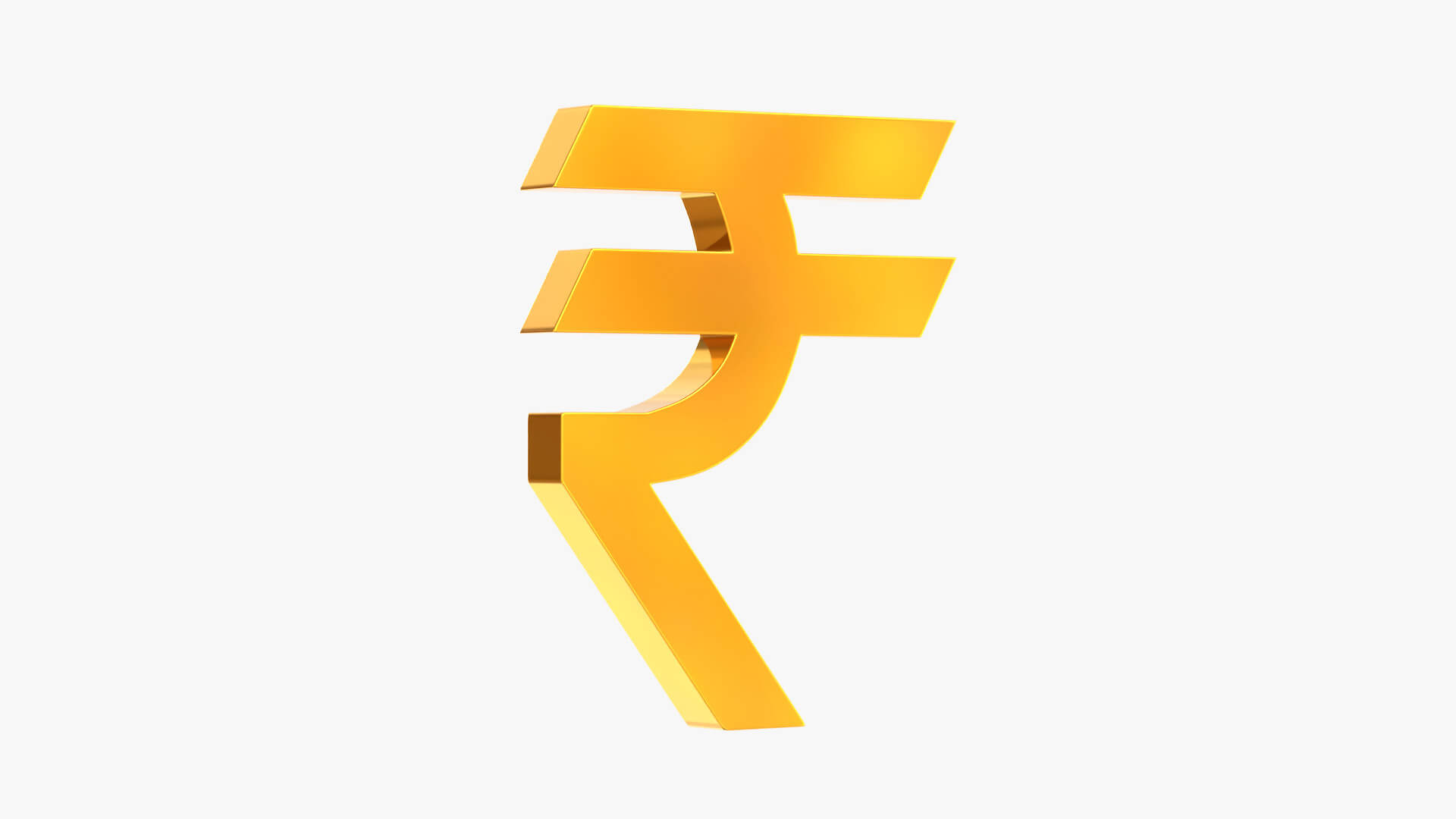 Rupee Currency Sign - 3D Model by esfey