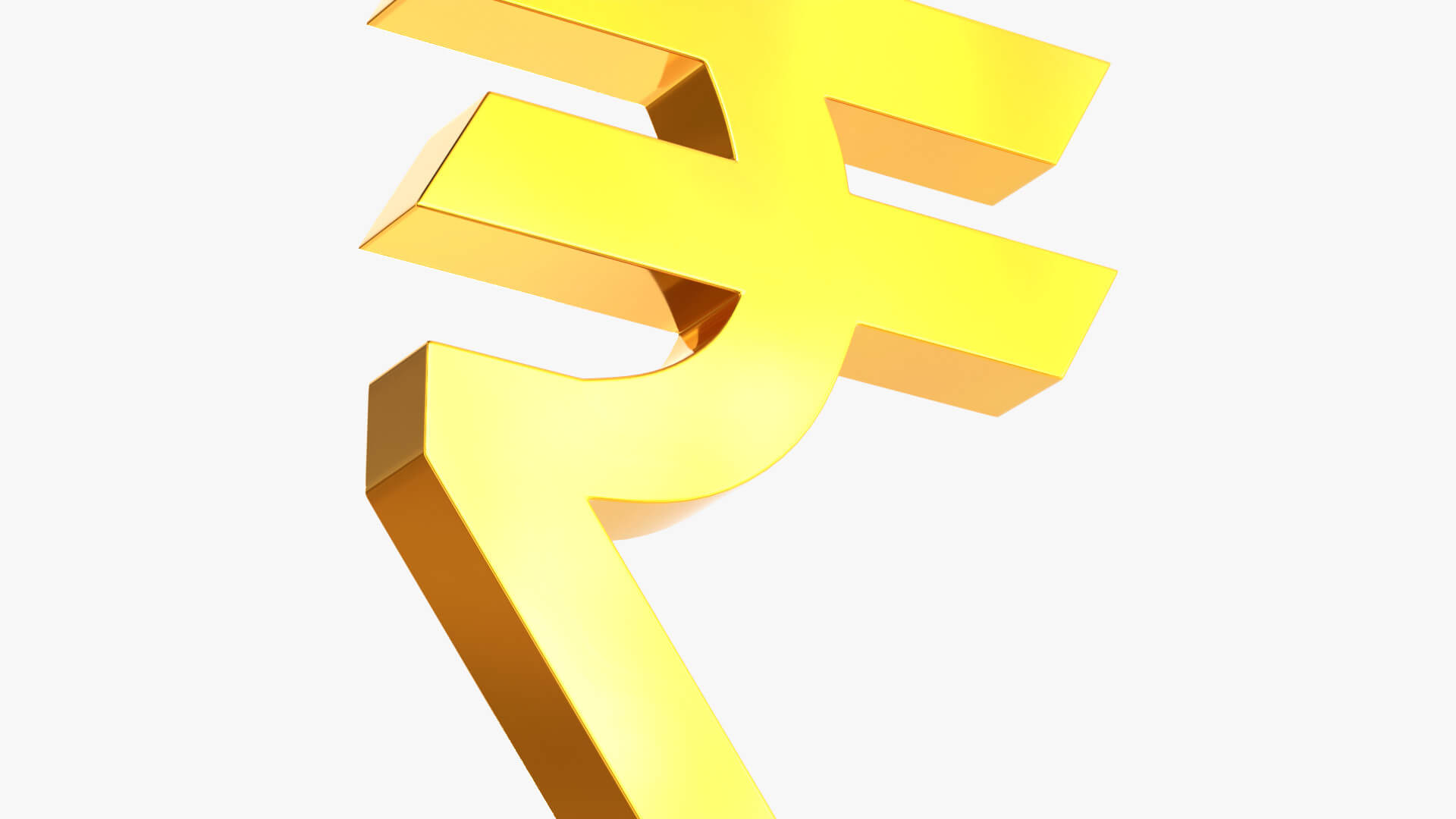 Rupee Currency Sign - 3D Model by esfey