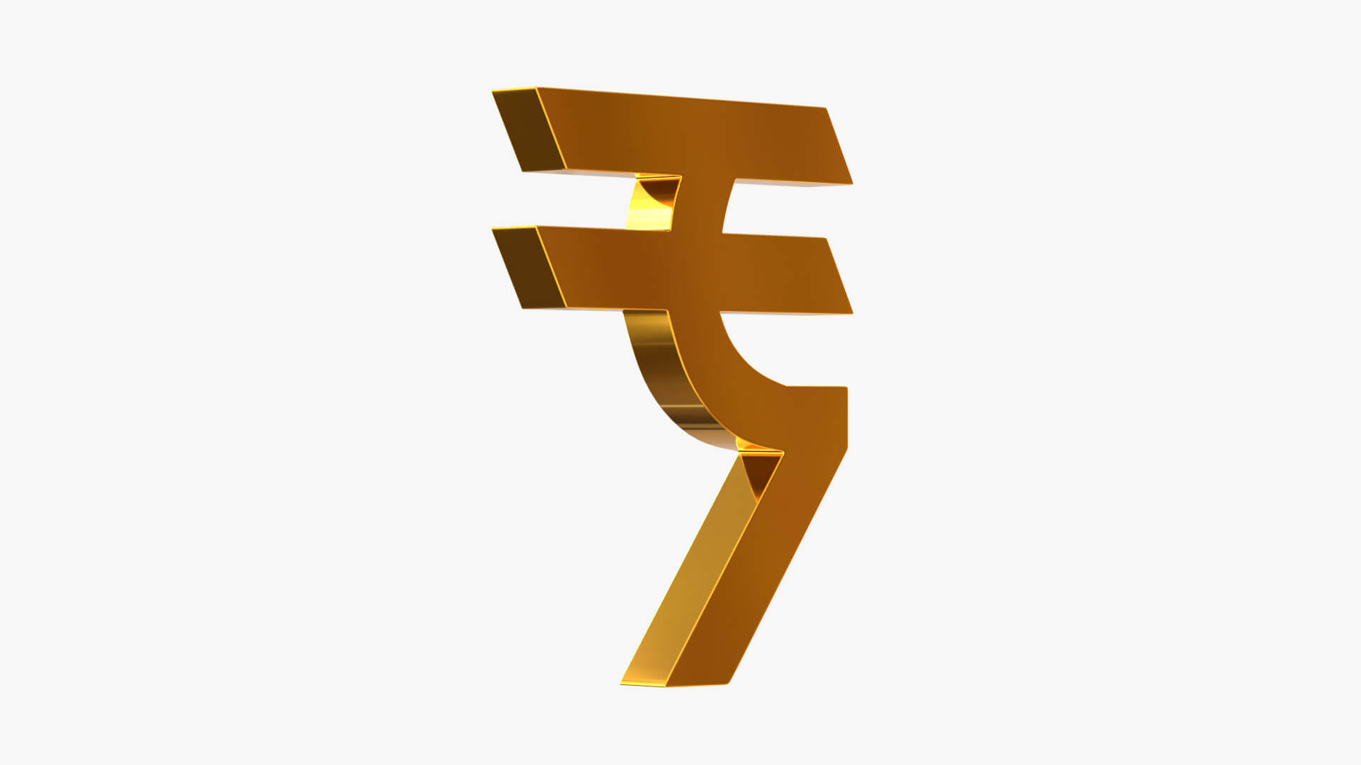 Rupee Currency Sign - 3D Model by esfey