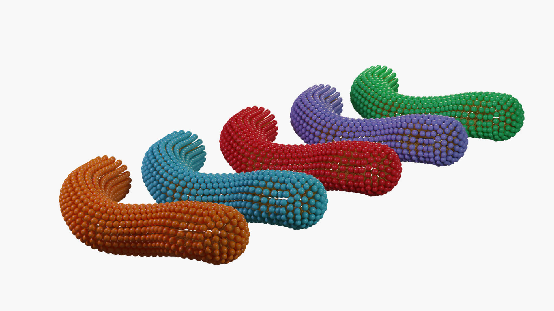 Wormlike Micelle - 3D Model by esfey