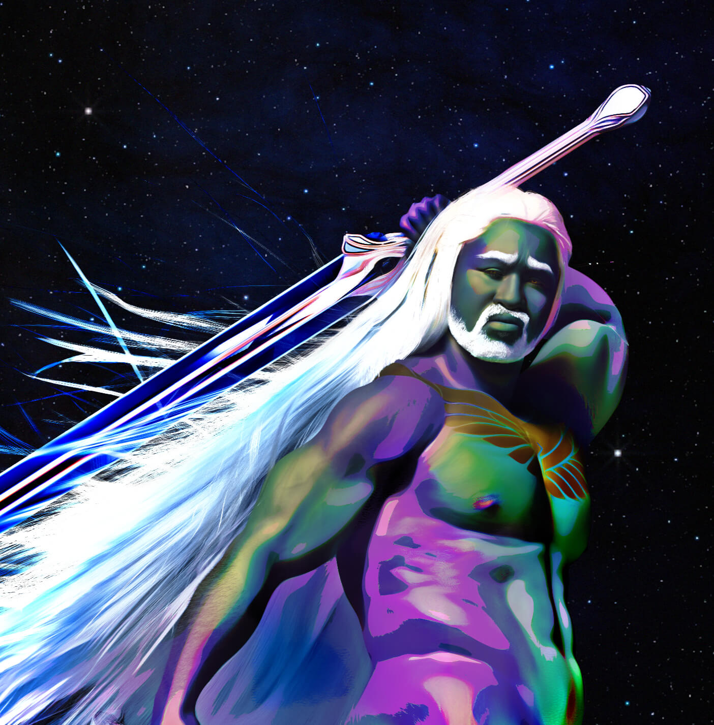 Fan Service 3D Render, Digital Art by Eshiel