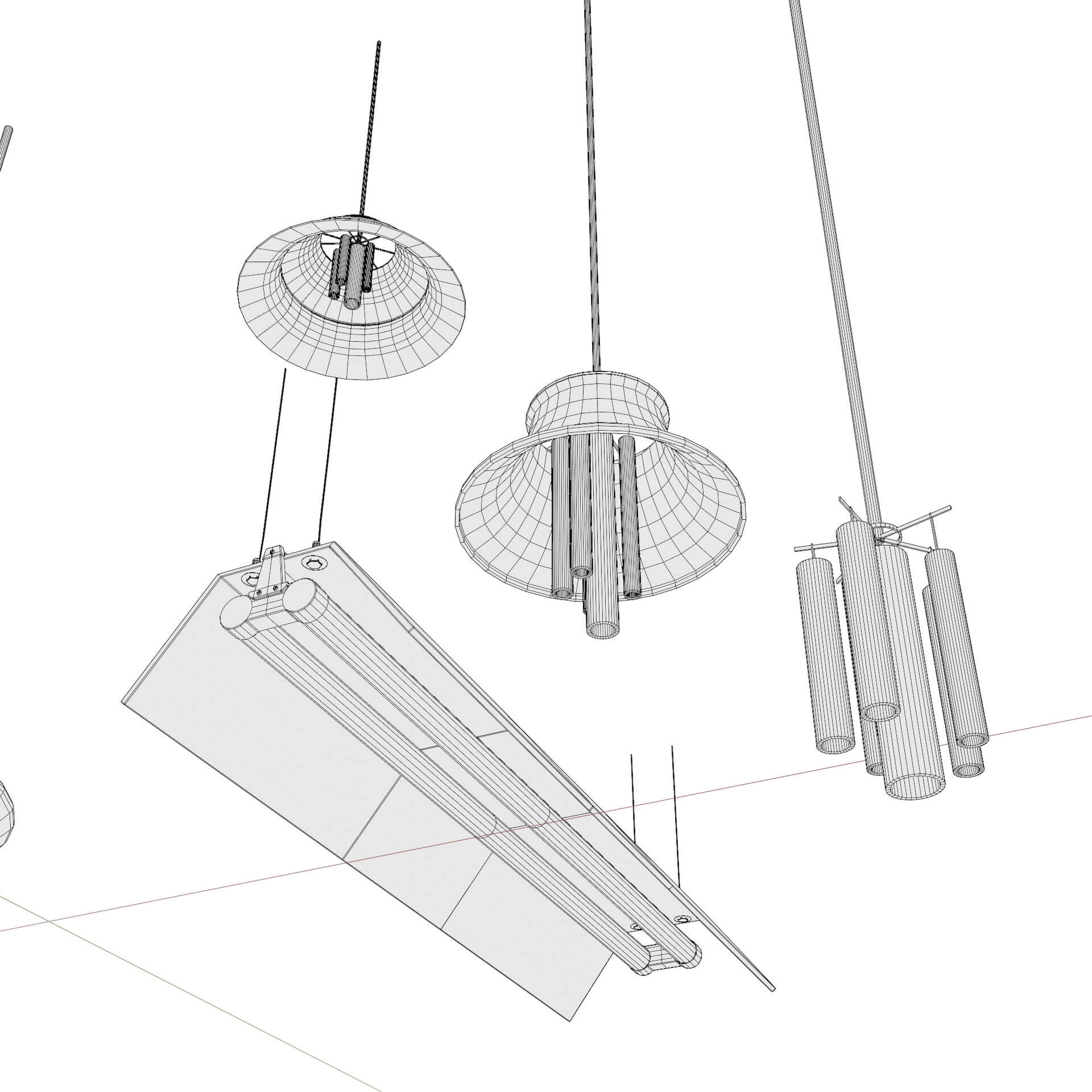 Collection of Ceiling Lights - 3D Model by esmileonline