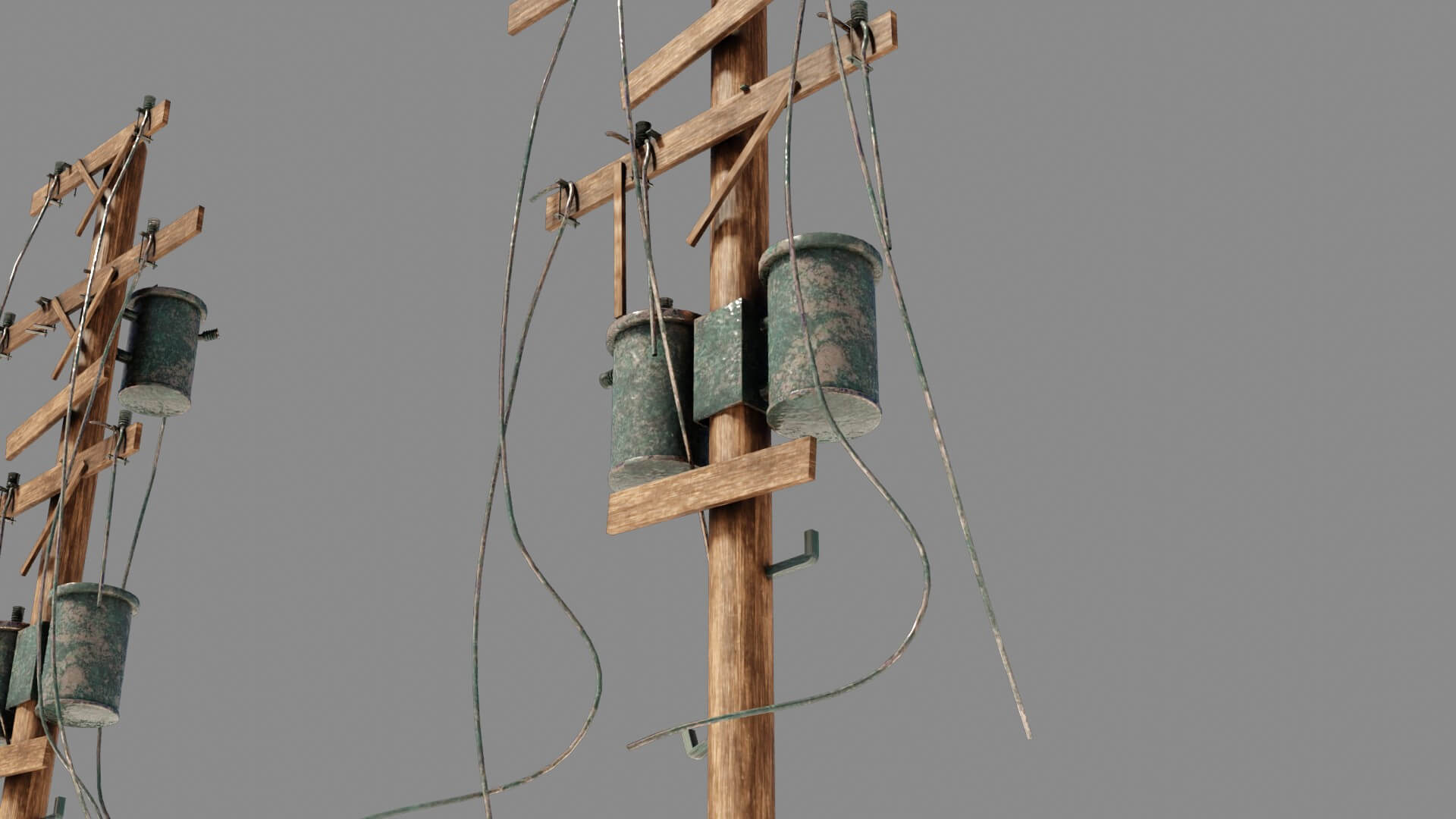 Electrical Poles With PBR Textures Low-poly 3D Model by esmileonline