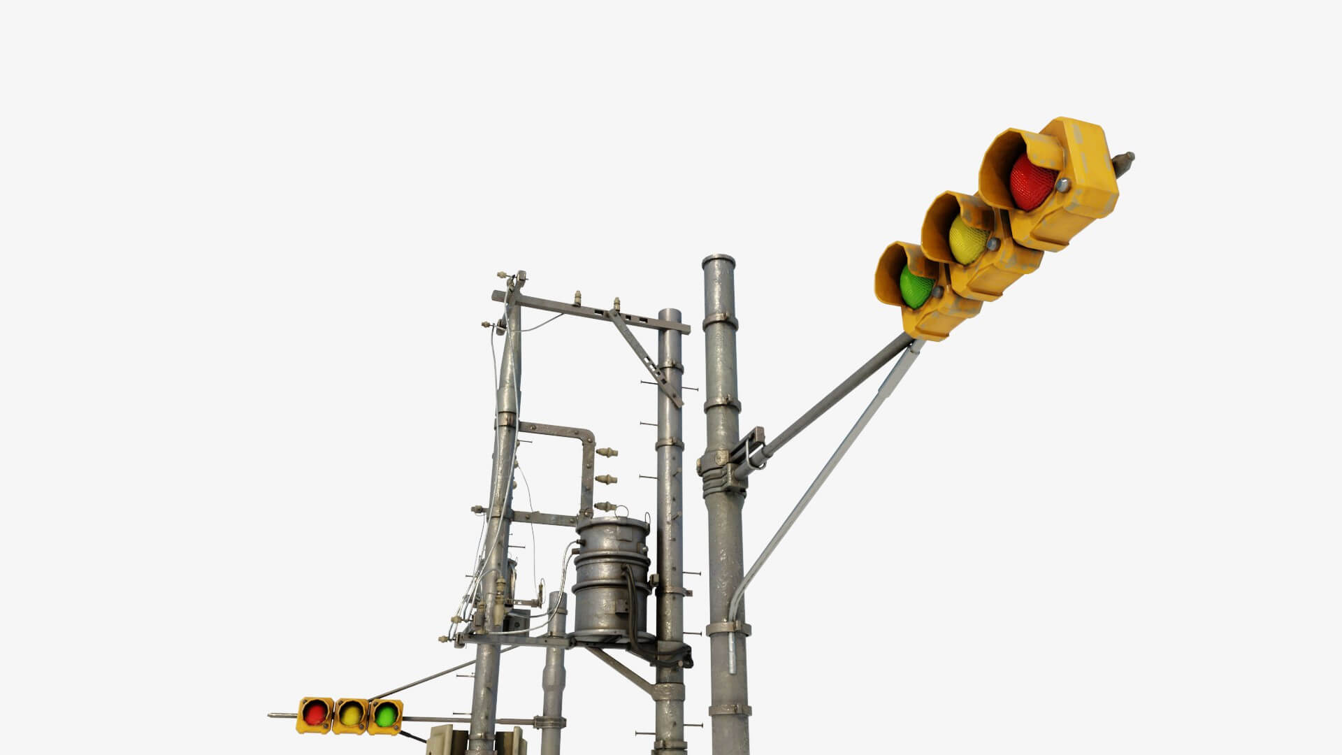 High Quality Traffic Lights With 8k PBR Textures Low-poly 3D Model by ...