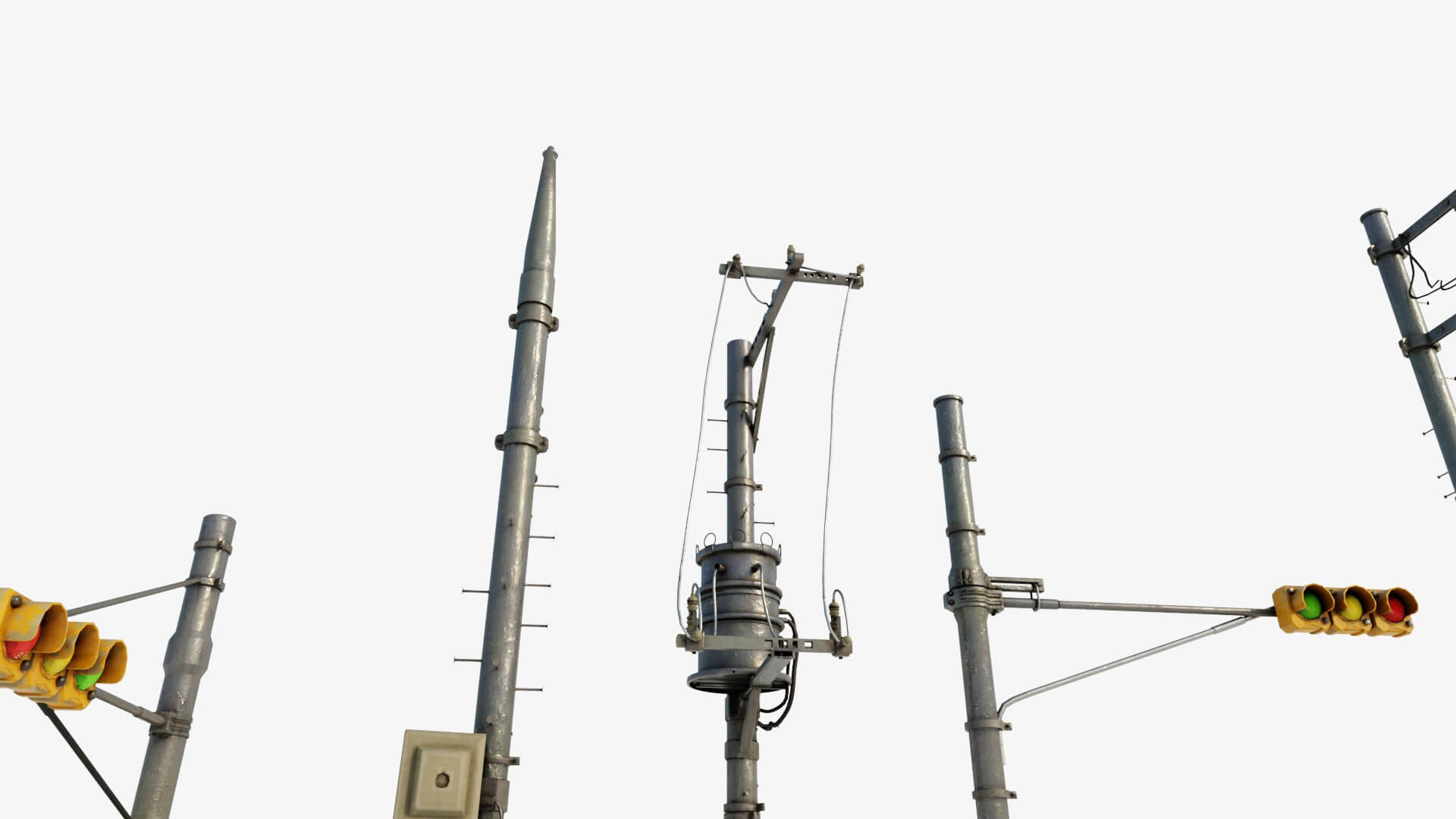 High Quality Traffic Lights With 8k PBR Textures Low-poly 3D Model by ...