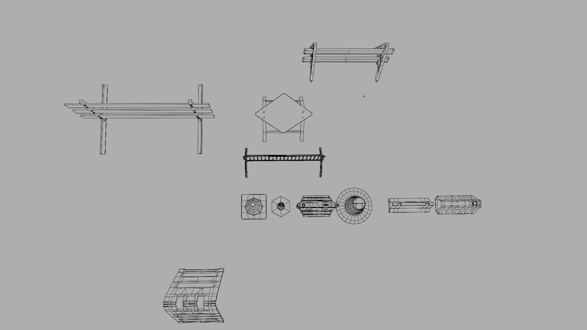 Traffic Barriers Collection - 3D Model by esmileonline