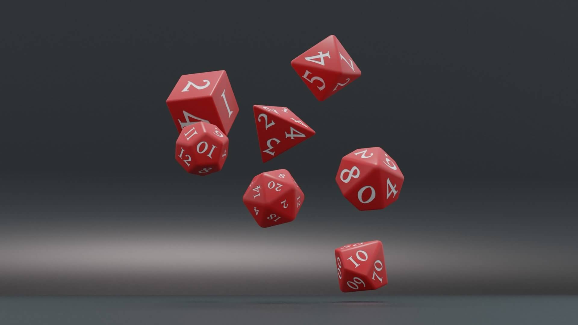 RPG Dice Asset Red - 3D Model by estchho
