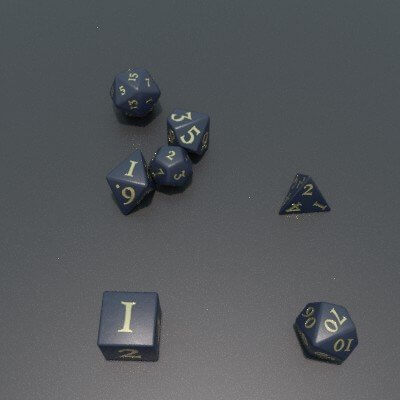 RPG Dice Asset - 3D Model by estchho