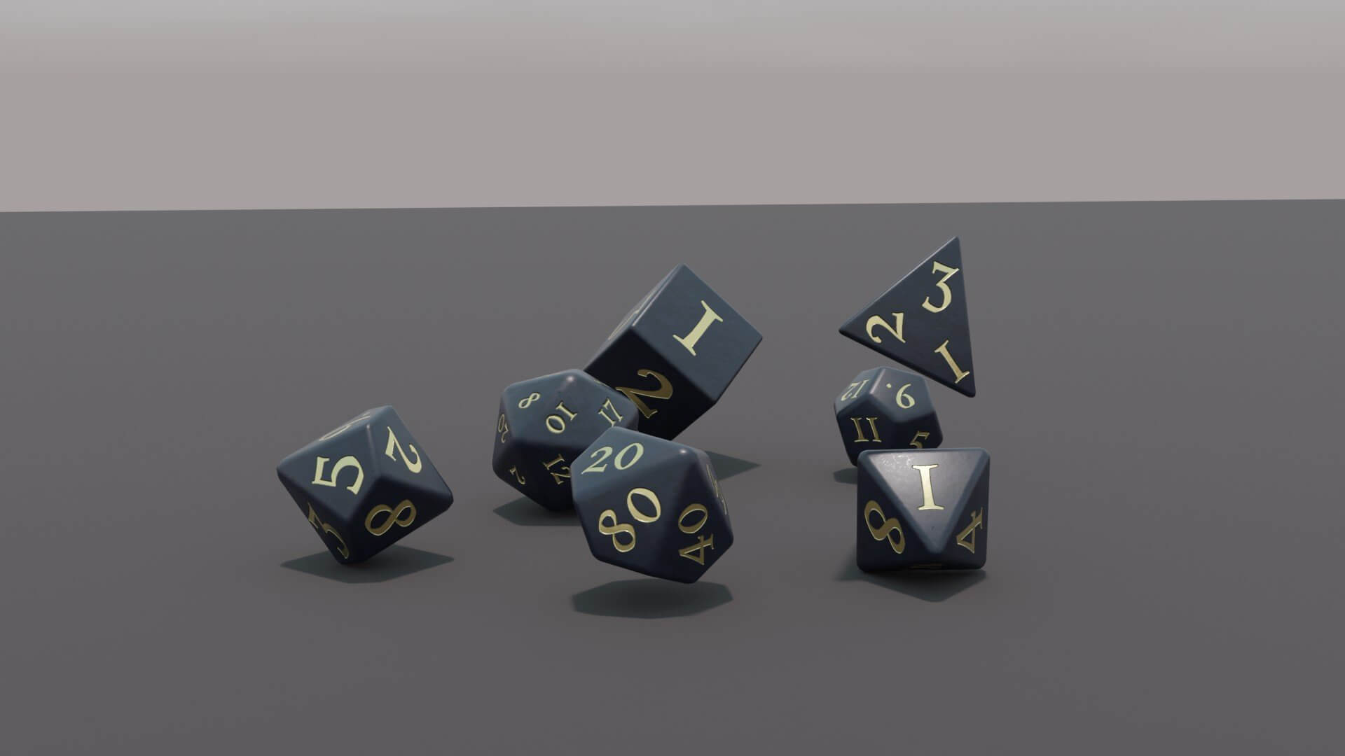 RPG Dice Asset - 3D Model by estchho