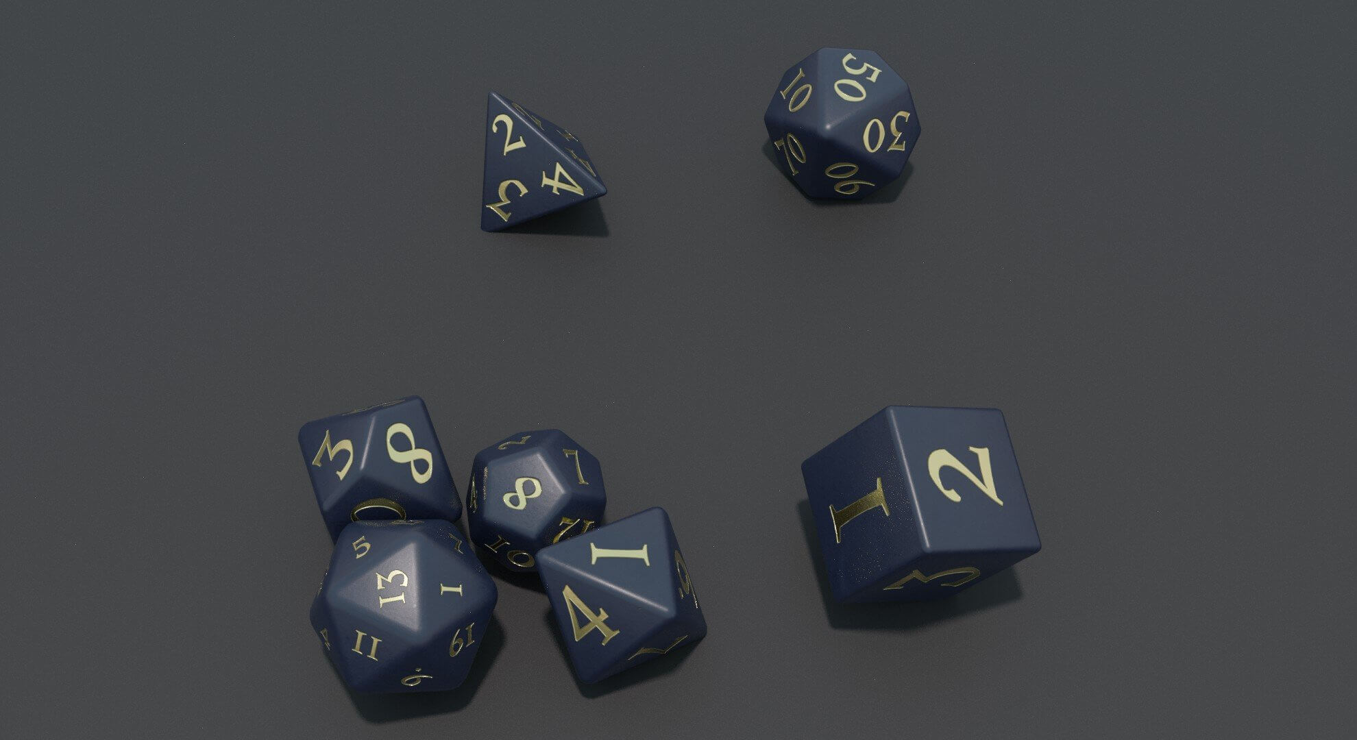 RPG Dice Asset - 3D Model by estchho