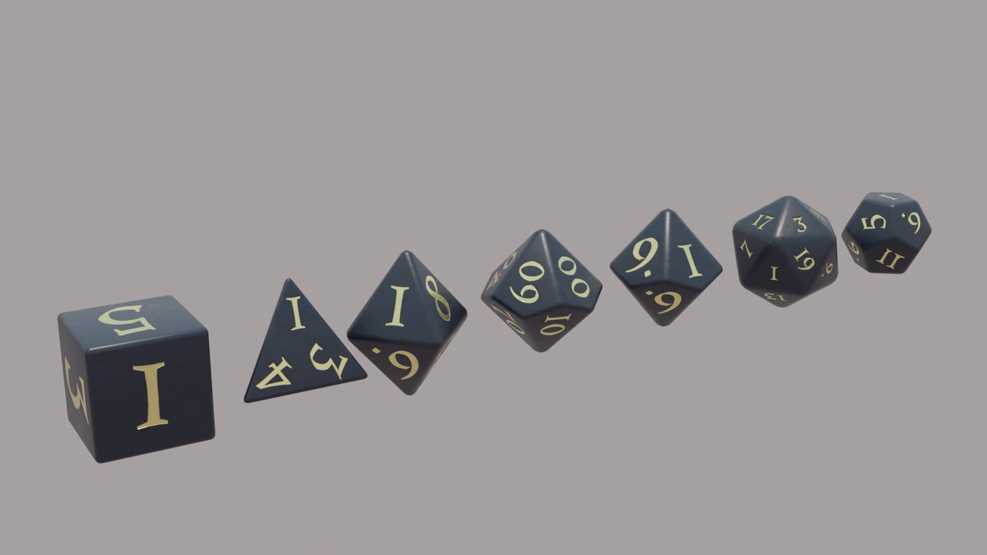 RPG Dice Asset - 3D Model by estchho