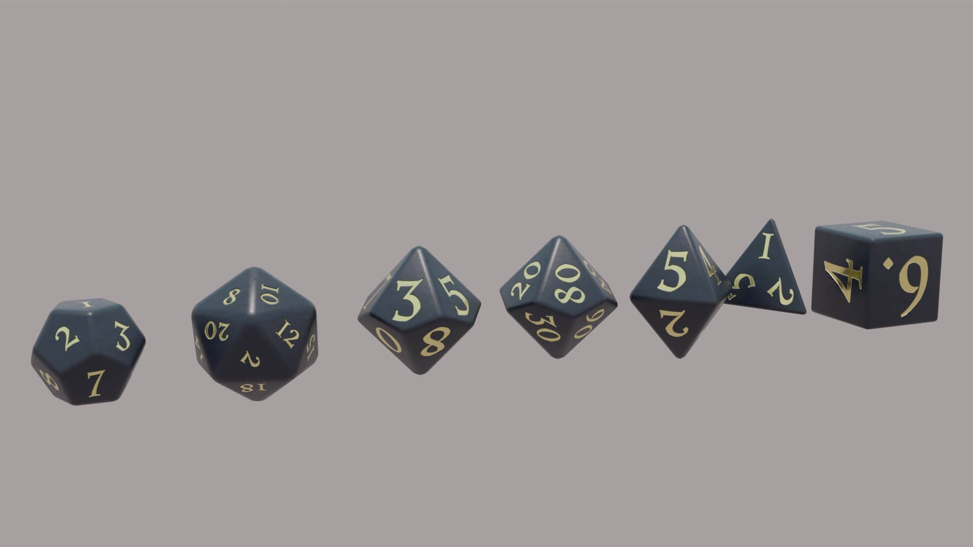 RPG Dice Asset - 3D Model by estchho