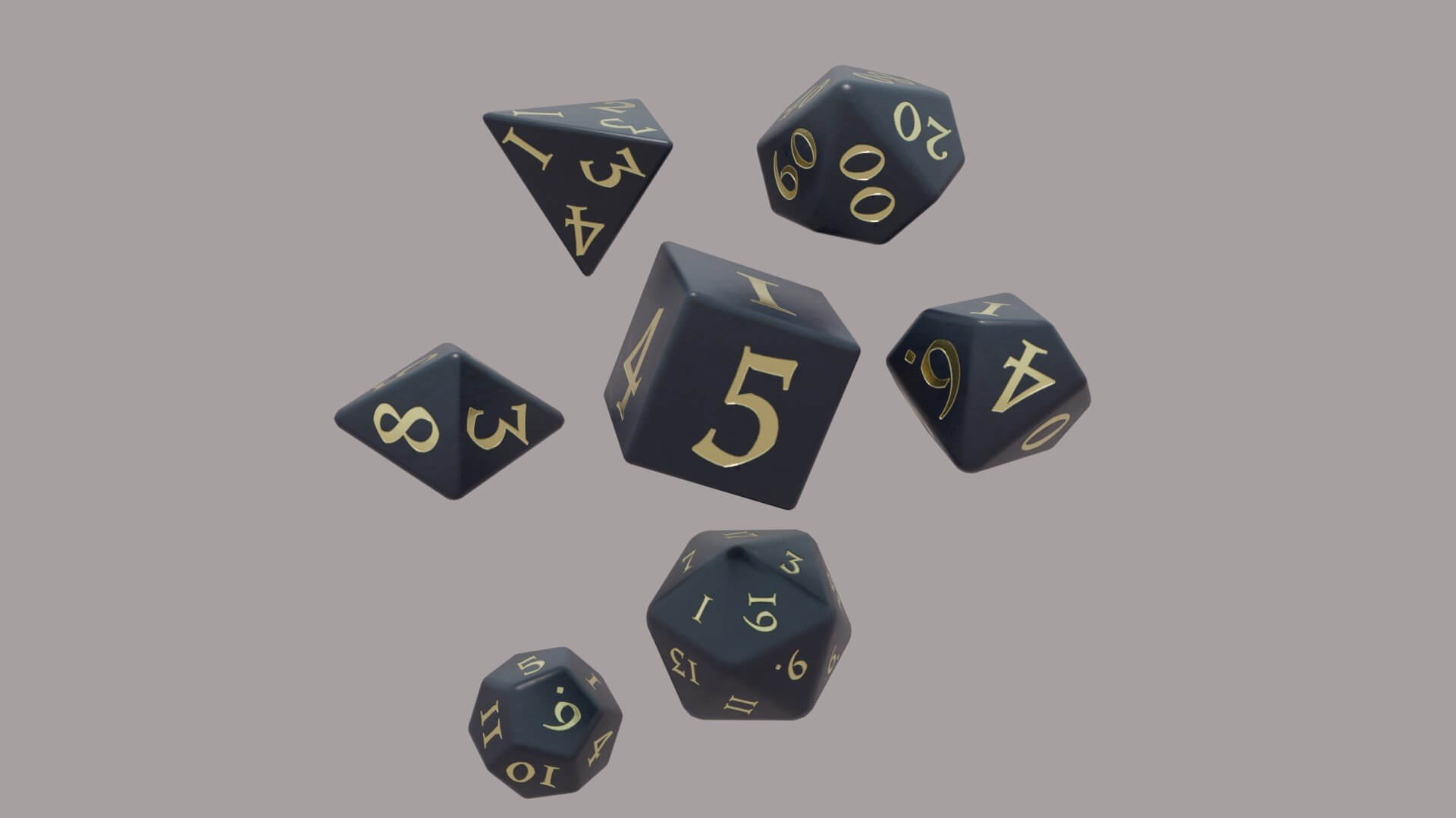 RPG Dice Asset - 3D Model by estchho
