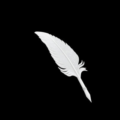 Phoenix Feather Quill Pen 3D Printable Model by estudiocog