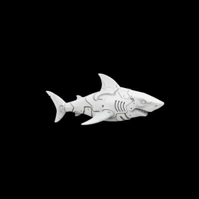 Shark Mech Guardian 3D Printable Model by estudiocog