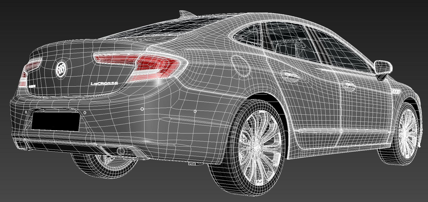 Buick LaCrosse 2018 - 3D Model by EVA3d