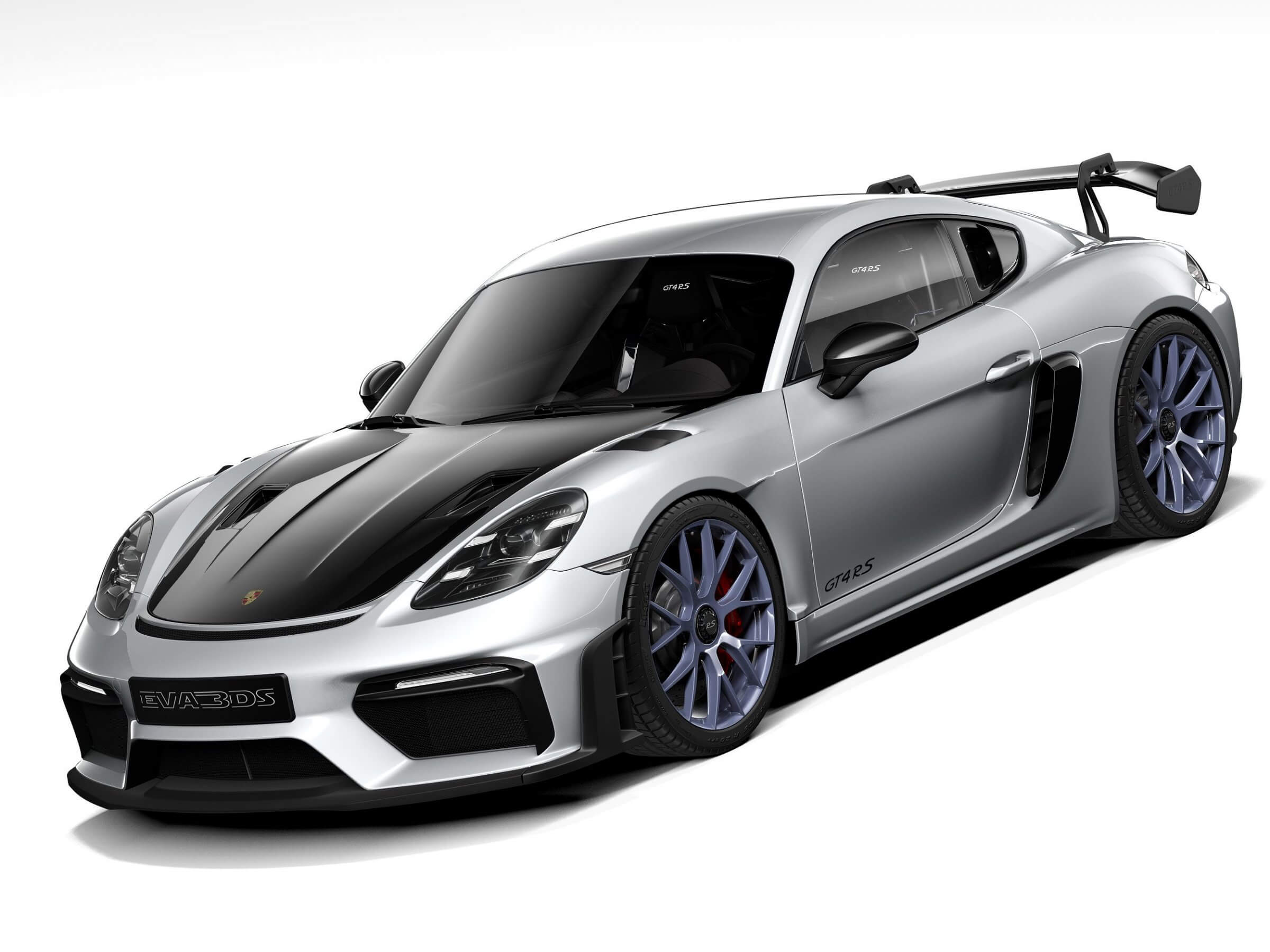 Porsche 718 Cayman GT4 RS 2021 - 3D Model by EVA3d