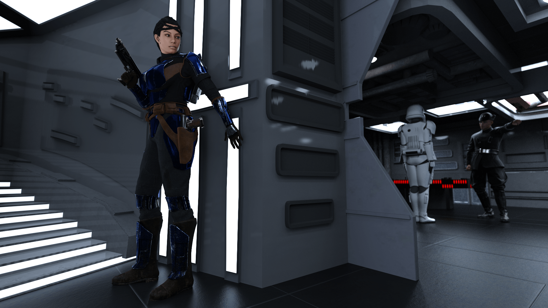 Koska Reeves 3D Render, Digital Art by Evasocold