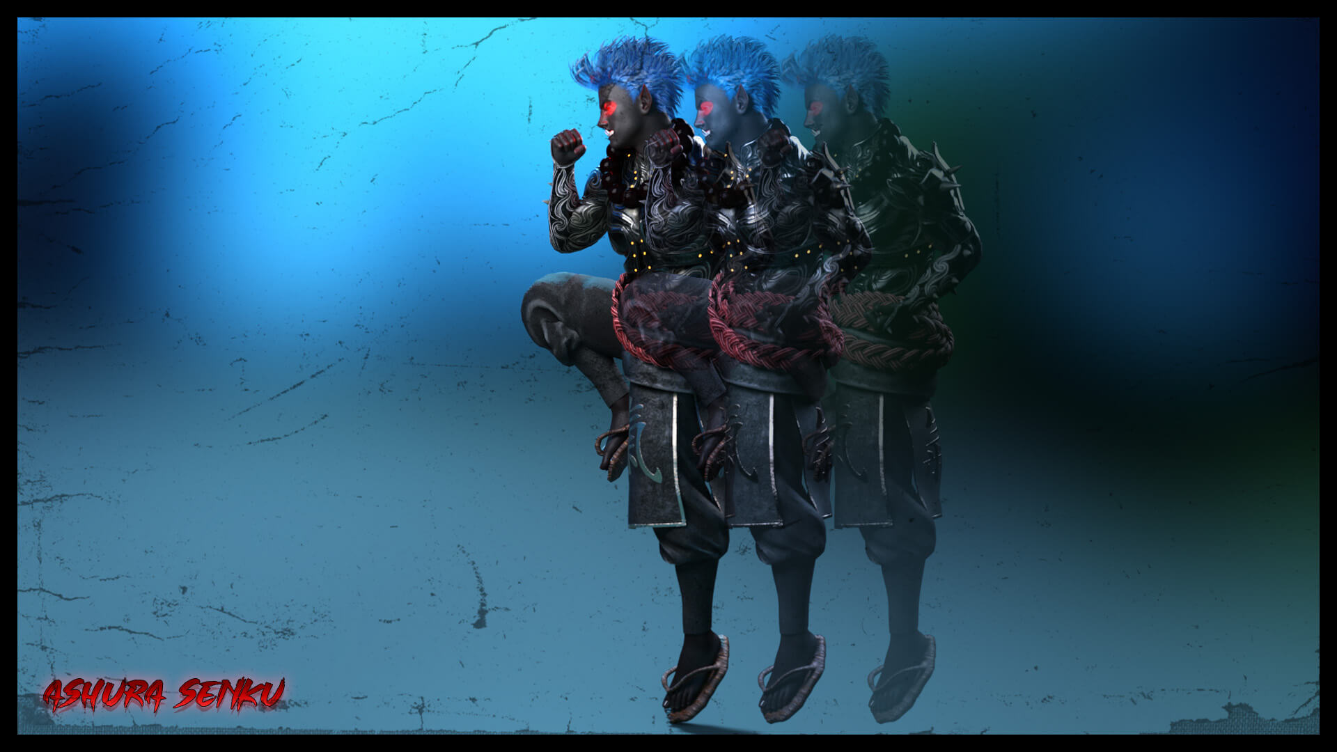 Shun Goku Satsu 3D Render, Digital Art by Evasocold