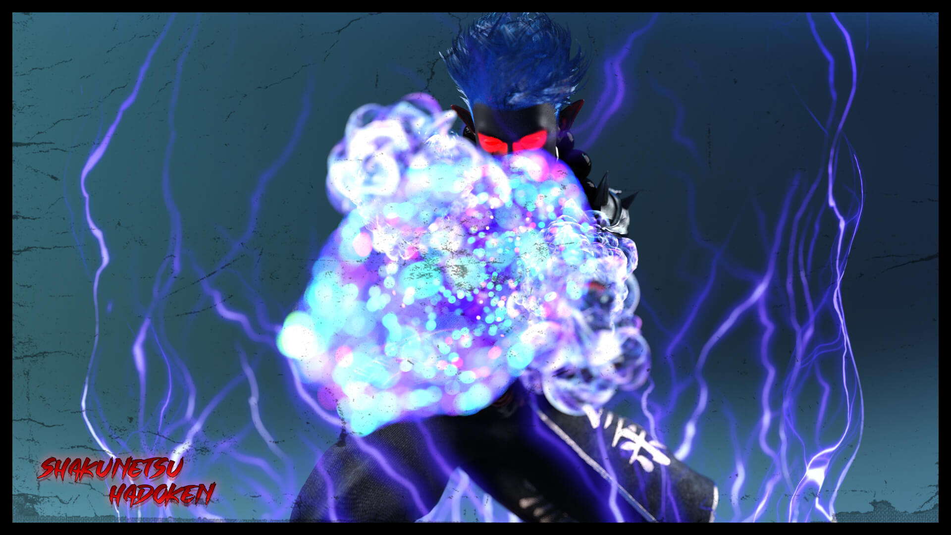 Shun Goku Satsu 3D Render, Digital Art by Evasocold