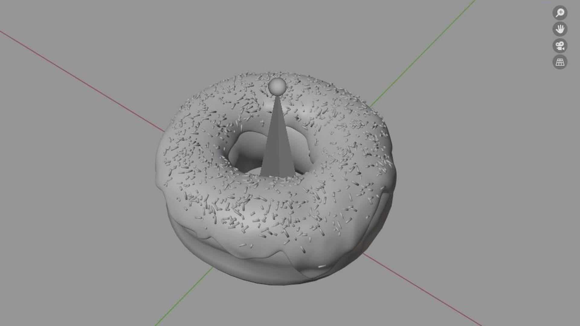 Animated Vanilla Donut - 3D Model by Evelyns 3D Creations