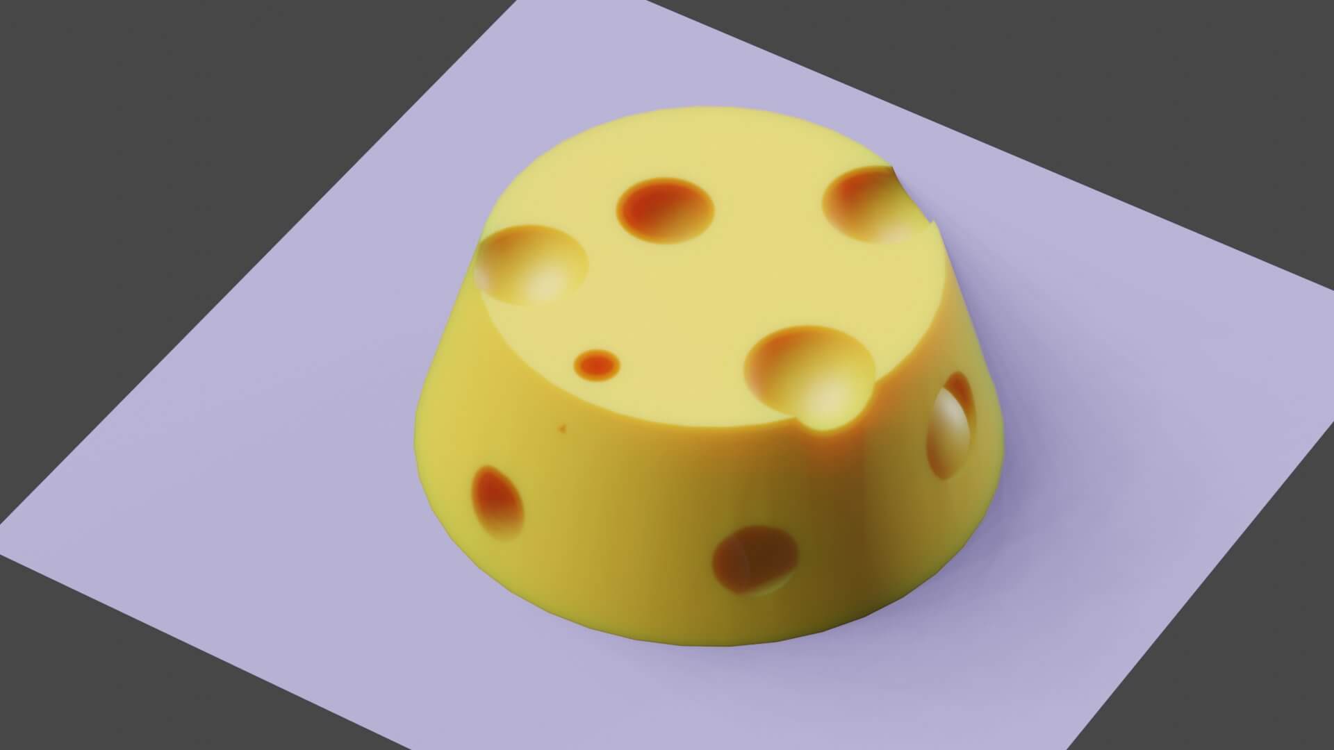 Swiss Cheese - Free 3D Model by Evelyns 3D Creations