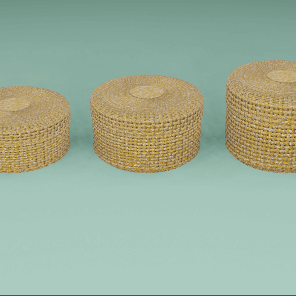 Wicker Baskets Set Cycles 03 3D Render | RenderHub Gallery