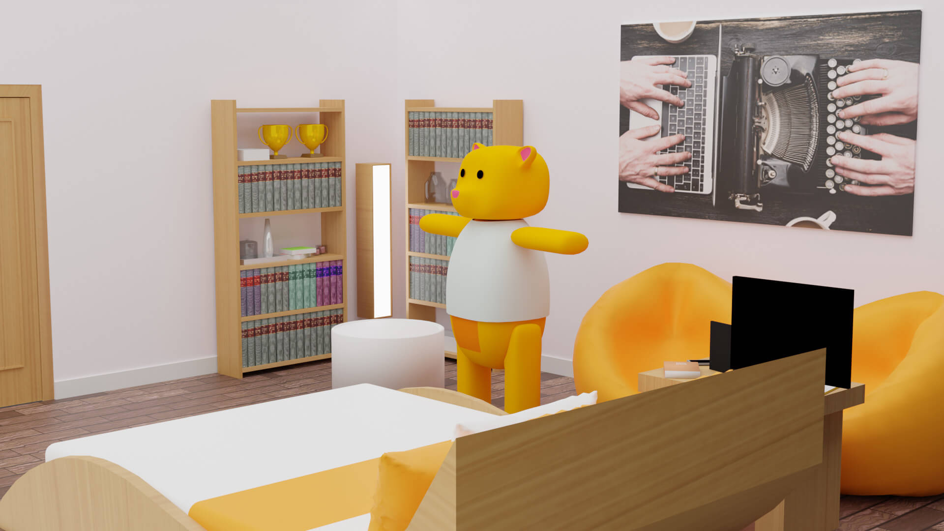 Haru Bedroom - 3D Model by Evelyns 3D Creations